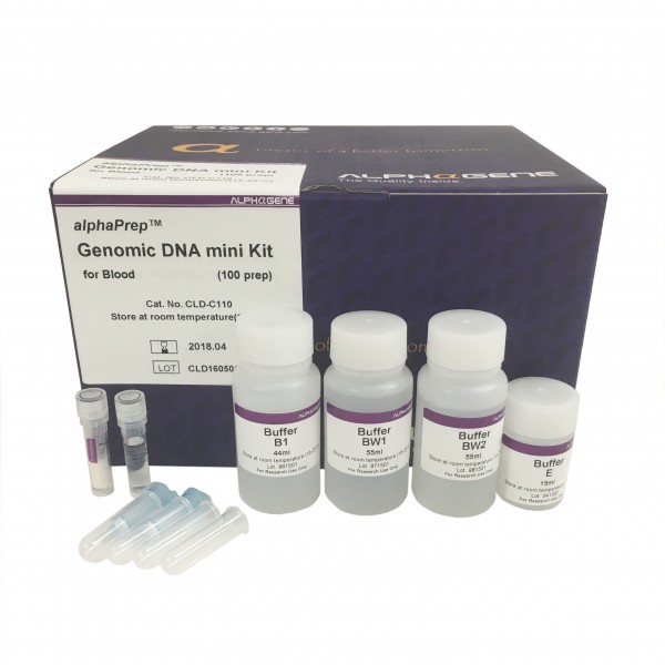 alphaPrep™ Genomic DNA mini Kit for Blood > Spin-column method | 알파젠